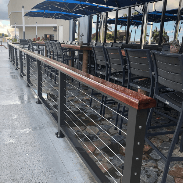 Uncle's Fish Market Powder Coated Railings | Powder Coating Hawaii